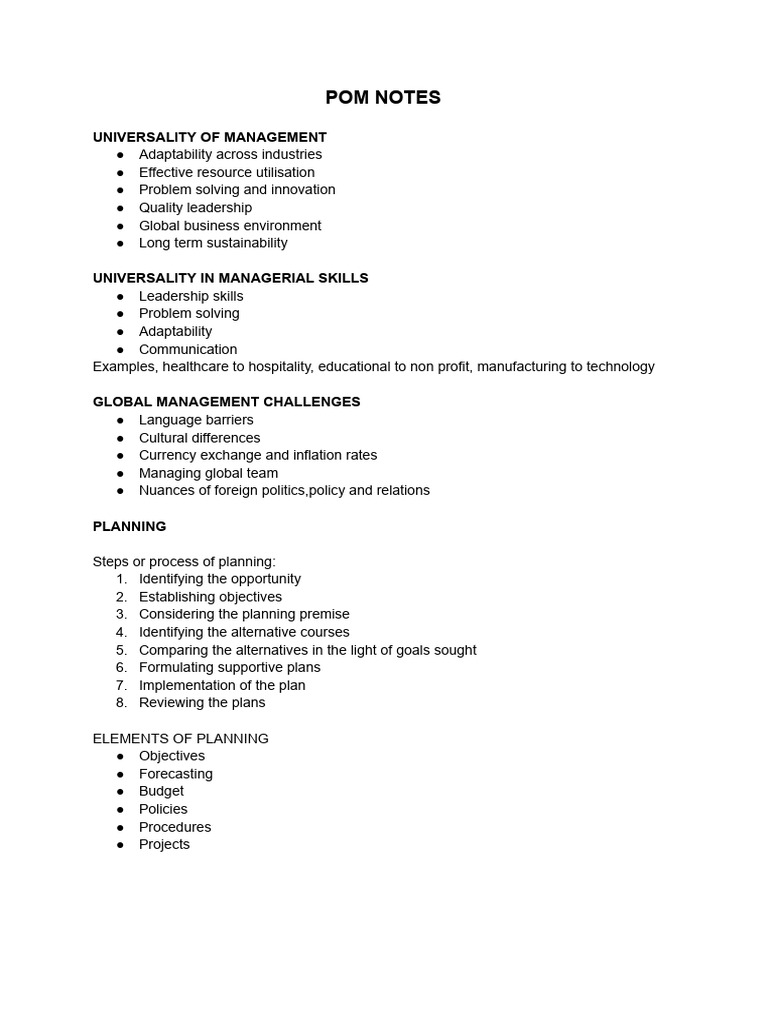 Pom Notes Reet | PDF | Performance Appraisal | Innovation