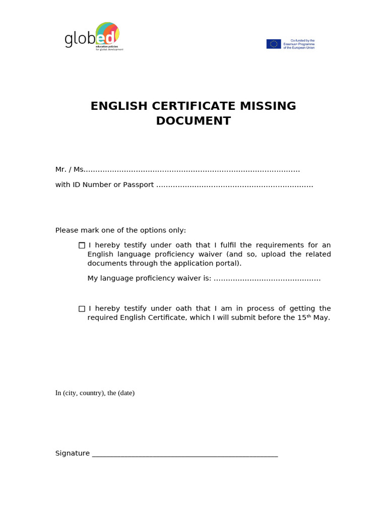 E7 English Declaration | PDF | Finance & Money Management | Social Science