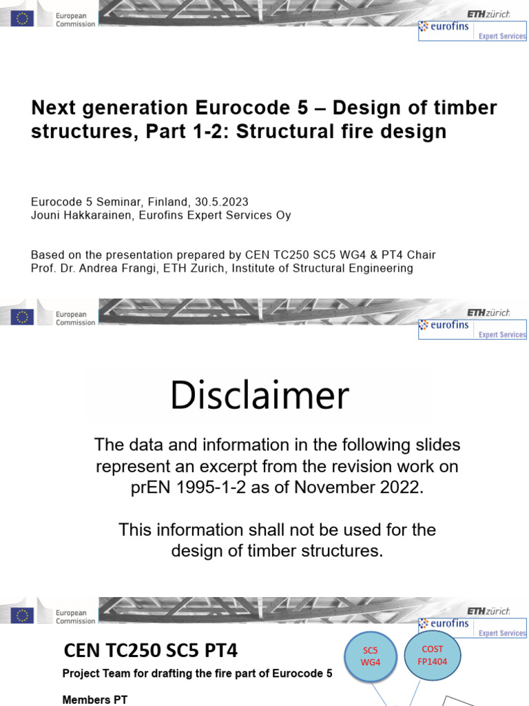 Eurocode 5: Timber Fire Design Guide | PDF | Building Insulation | Lumber