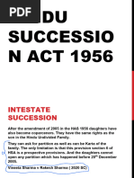 HINDU Succession Act-Class 1 and 2 Heirs | PDF