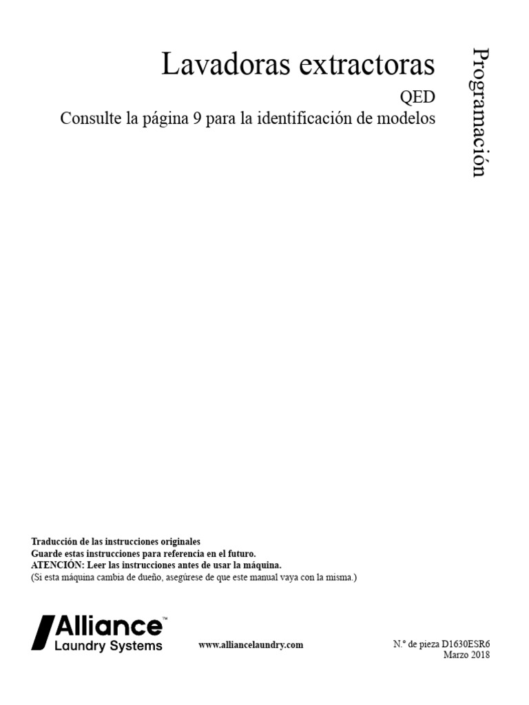 Manual Lavadoras - D1630es | PDF | Lavadora | Programa de computadora