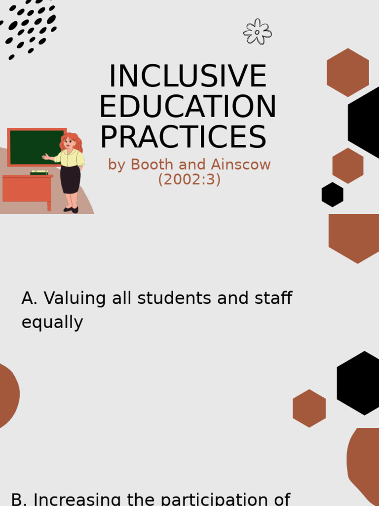 Inclusive Education Practices and Laws For PWDs | PDF | Disability ...