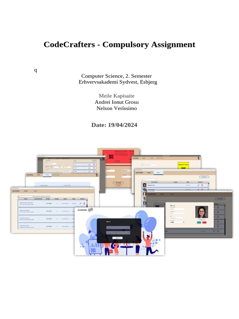 CodeCrafters - Final Report | PDF | Model–View–Controller | Databases