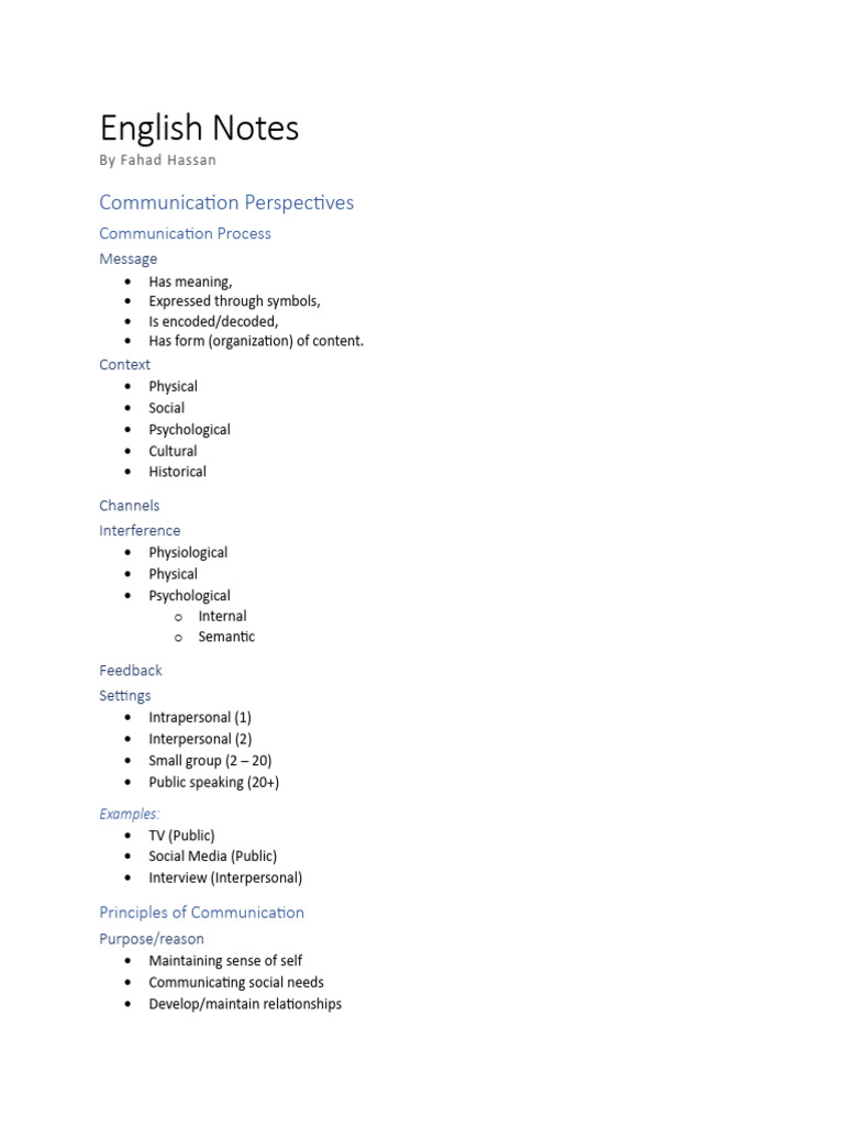 English Notes | PDF | Grammatical Number | Plural
