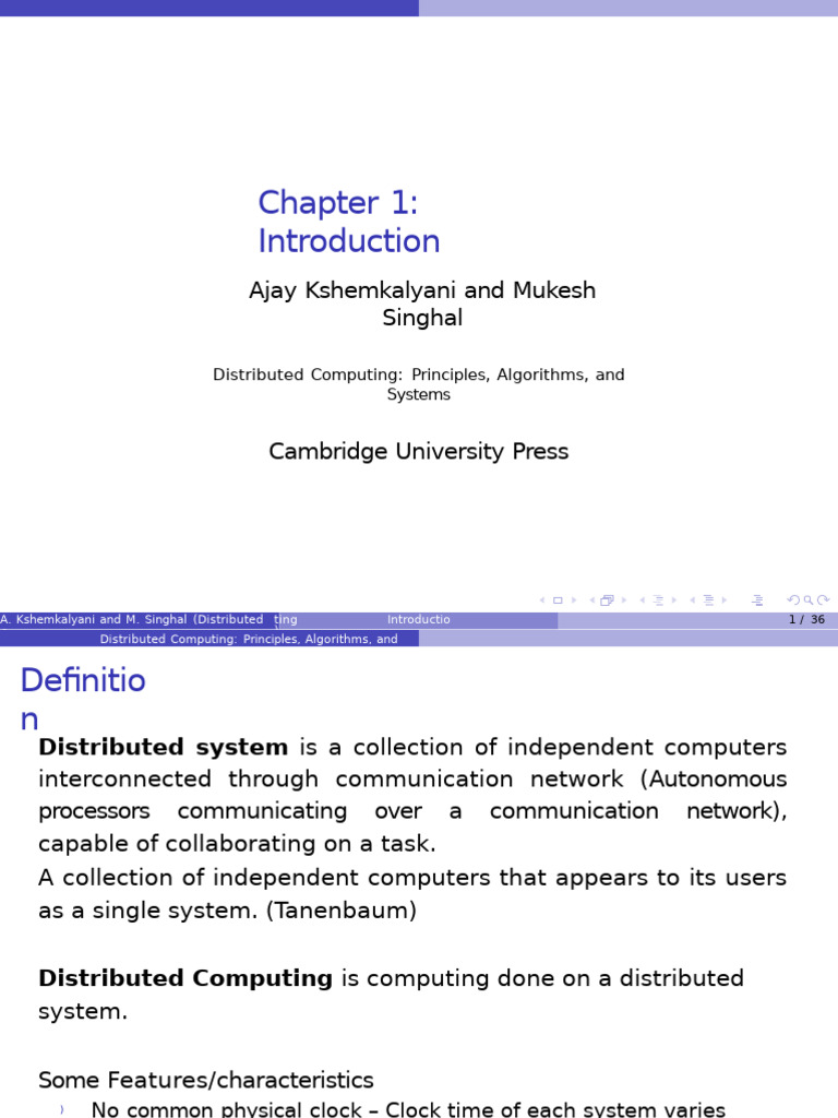 CS3551 Unit 1 Part1 | PDF | Distributed Computing | Computer Network