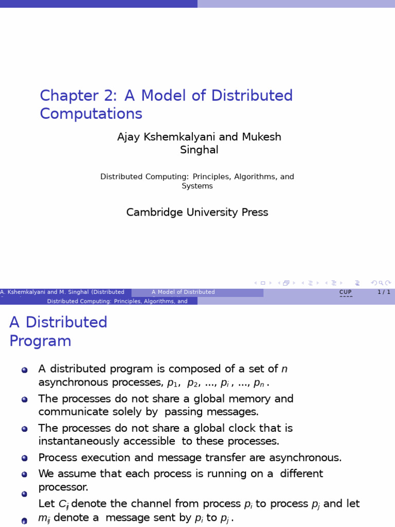 CS3551 Unit 1-Part2 | PDF | Distributed Computing | Algorithms