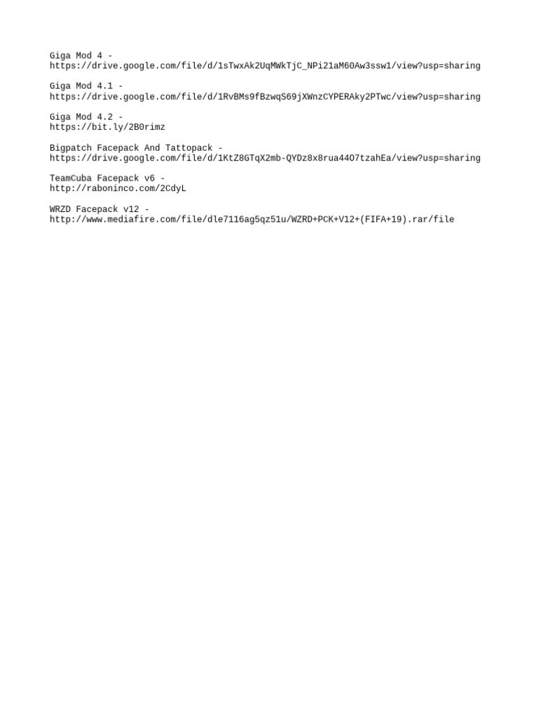 Other Mods (Needed) | PDF