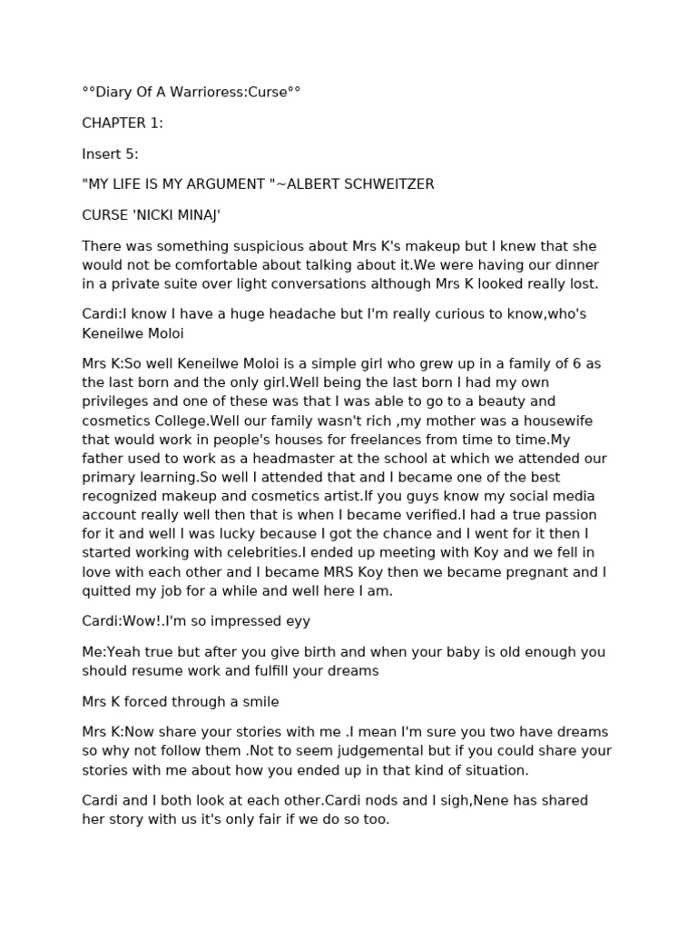 Diary of A Warr-WPS Office Insert | PDF