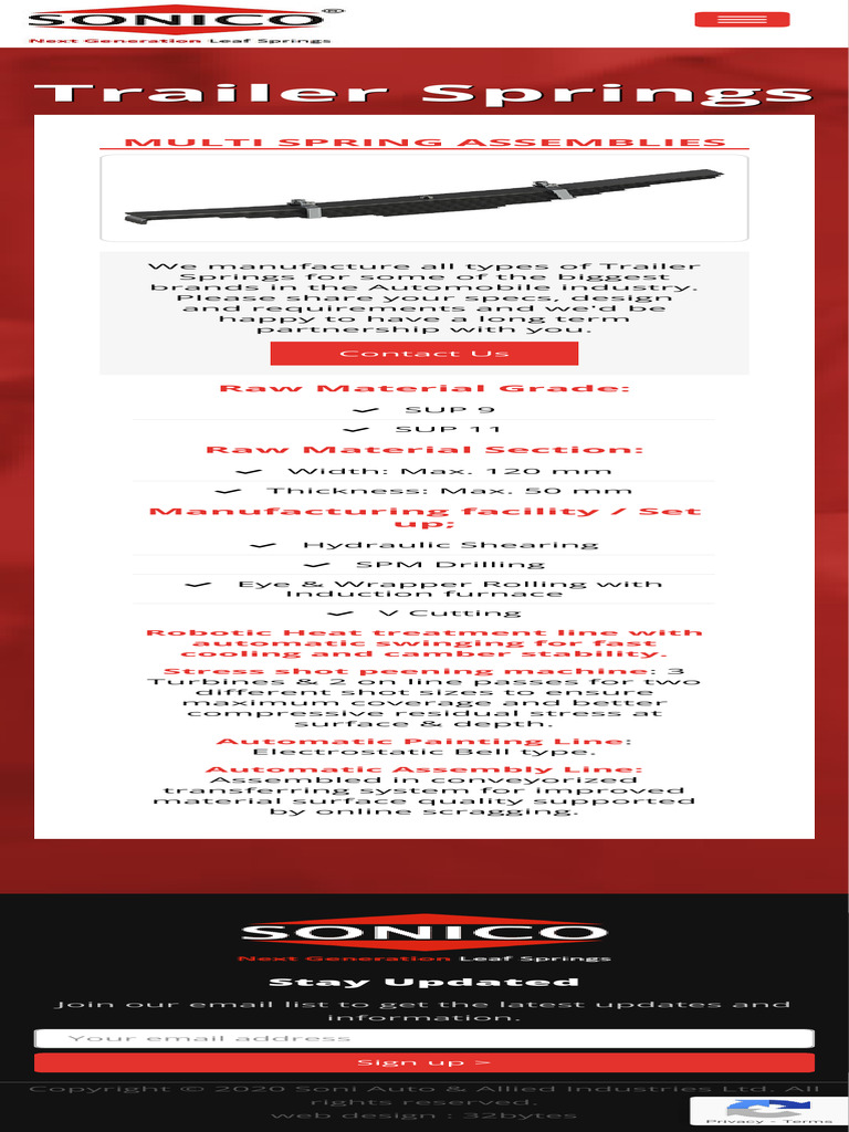 Trailer Springs - Manufacturer & Exporter From in | PDF