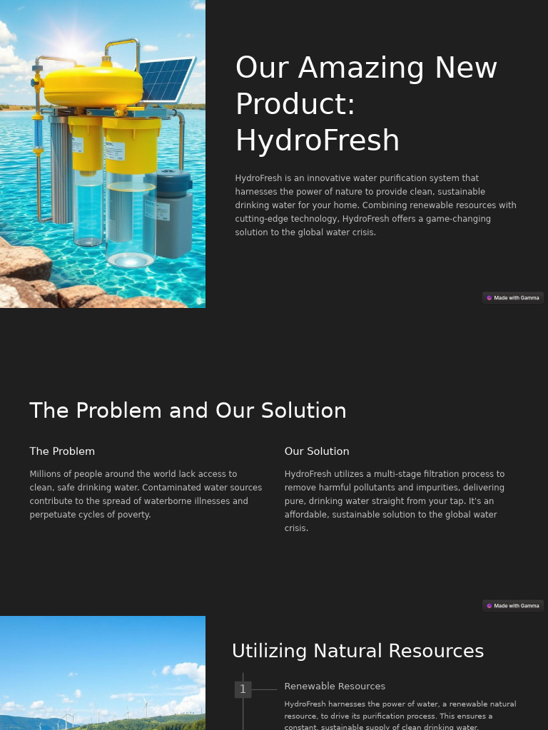 Our Amazing New Product HydroFresh | PDF | Drinking Water | Water