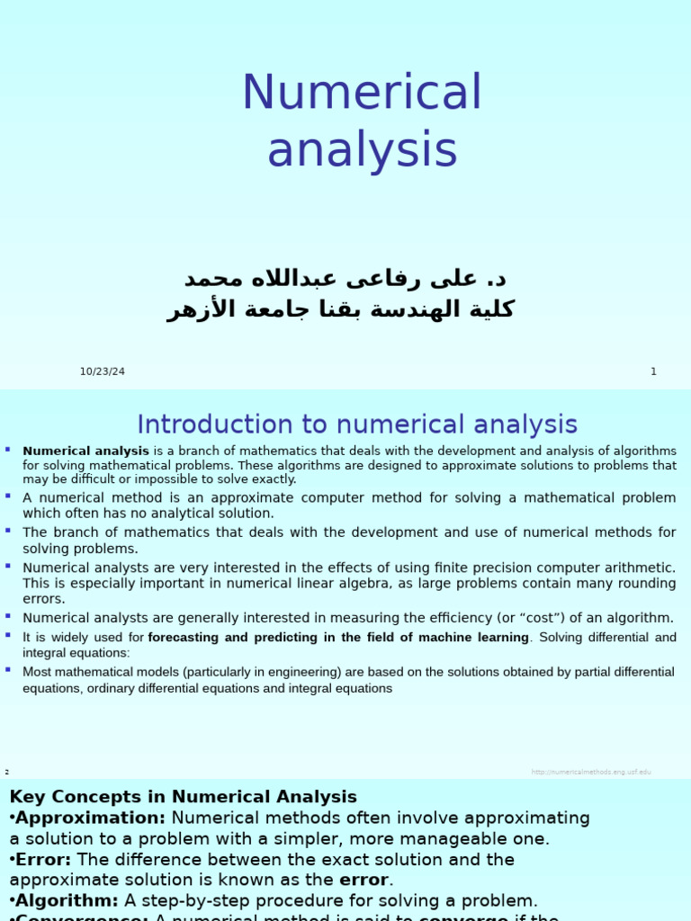 Lecture.1 - Numerical (Autosaved) | PDF | Numerical Analysis | Mathematics Lecture.1 - Numerical (Autosaved) | PDF | Numerical Analysis | Mathematics