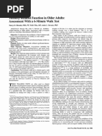 2 Minute Walk Test PDF | PDF