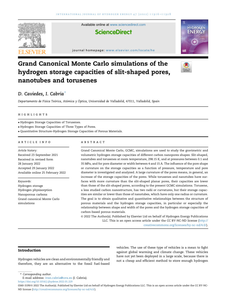 2021 GCMC-torusene-nanotubes Cabria ScienceDirect | PDF | Carbon ...