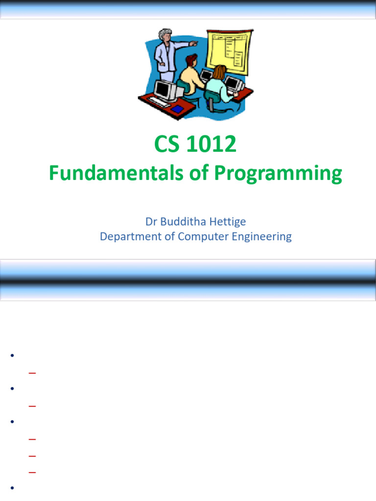00 Introduction To Computer Programming 2024 | PDF | Integrated Development Environment ...