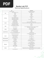Advanced 3D Printer Specs | PDF