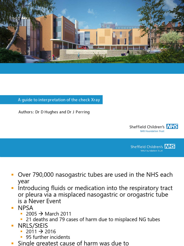 NG Tube Placement: X-ray Interpretation Guide | PDF | Clinical Medicine ...