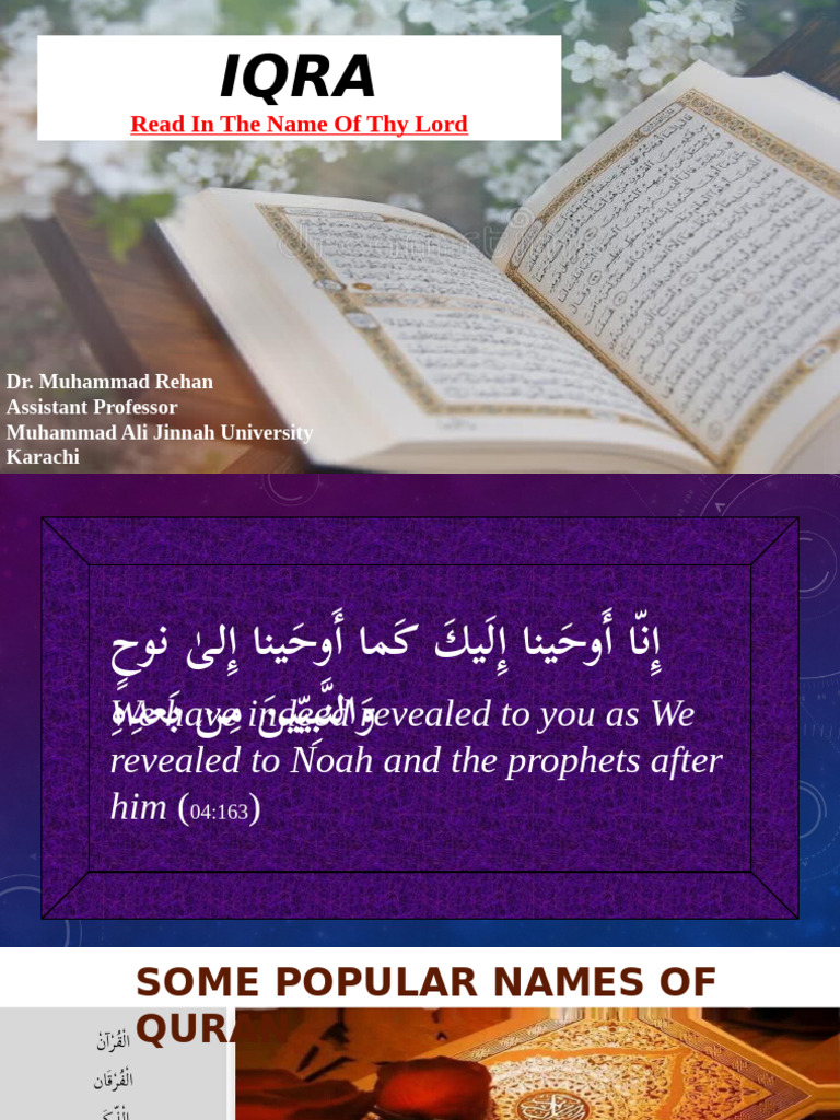 The First Revelation | PDF | Prophets And Messengers In Islam | Quran