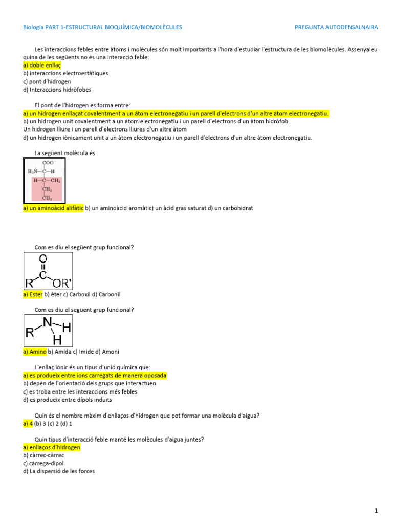 Tipo Test Bio | PDF