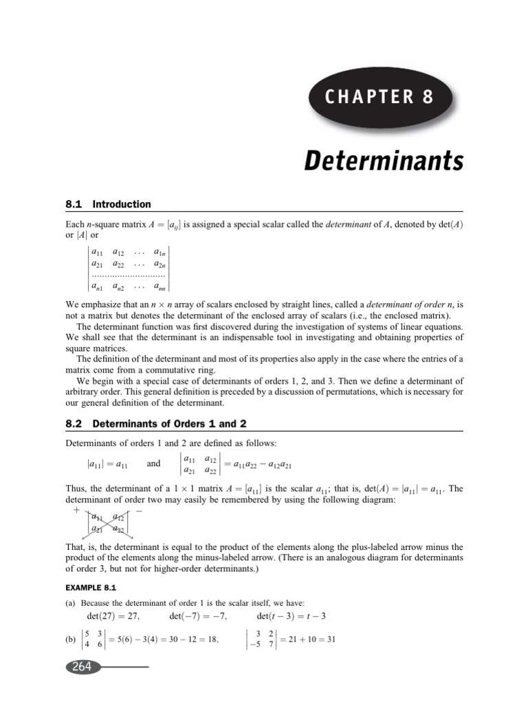 WEEK 2) - Determinats | PDF | Determinant | Permutation