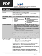 SHC Vancomycin Dosing Protocol | PDF | Dose (Biochemistry) | Chemistry