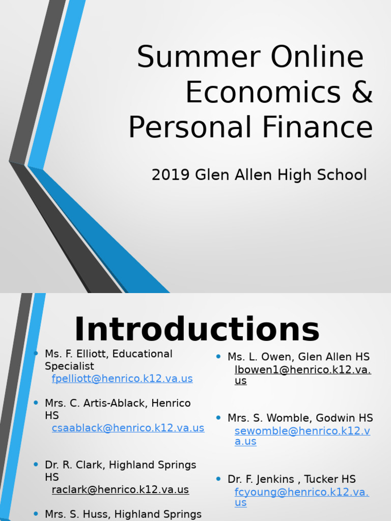 Summer 2019 Online EPF Orientation Presentation | PDF | Economics ...