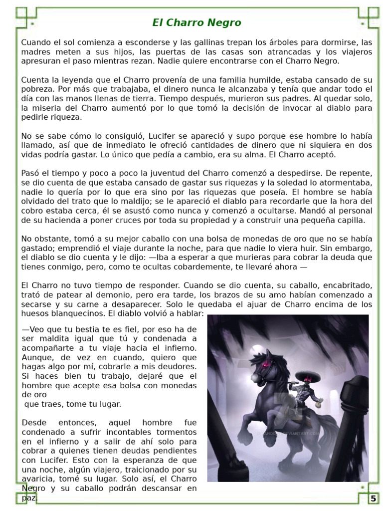 Charro Negro Breve | PDF