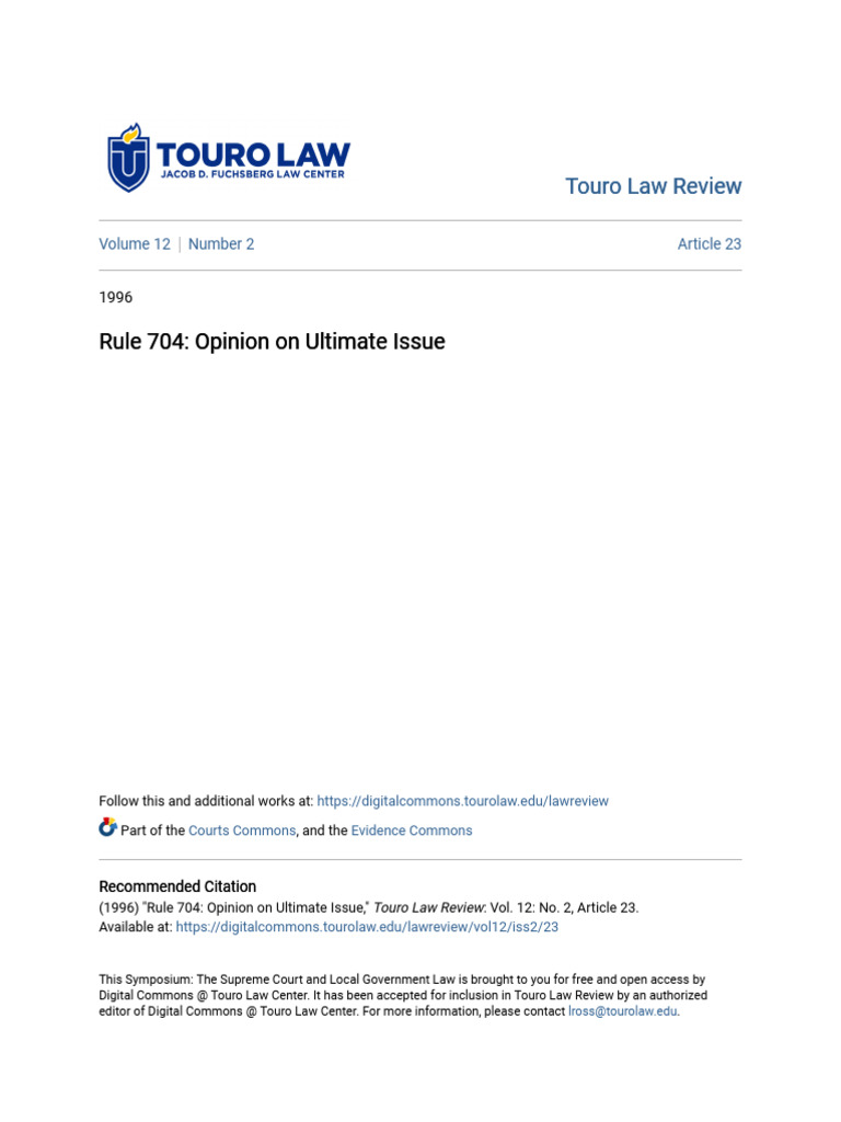 FRE and NY Evidence Comparison | PDF | Insanity Defense | Testimony