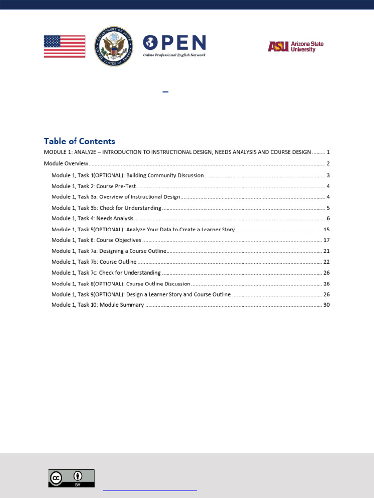 CIOC Full Course Module Packet | PDF | Learning | Instructional Design
