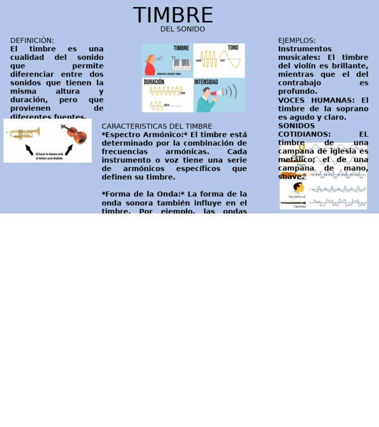 El Timbre Del Sonido | PDF