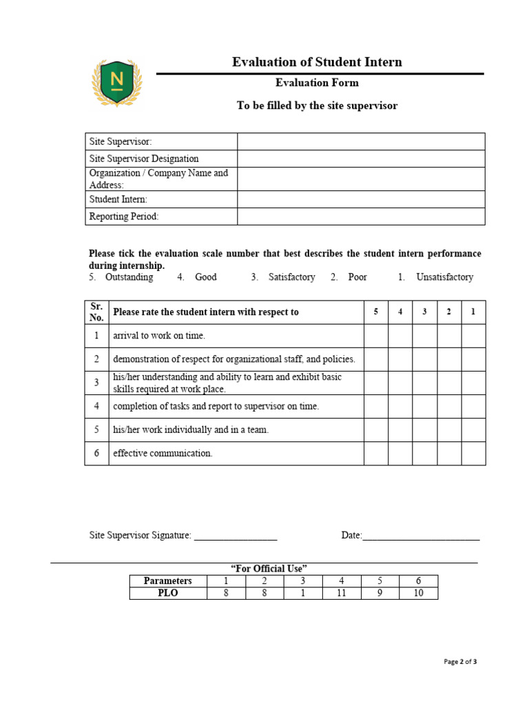 Site Supervisor Form & Activity Log | PDF