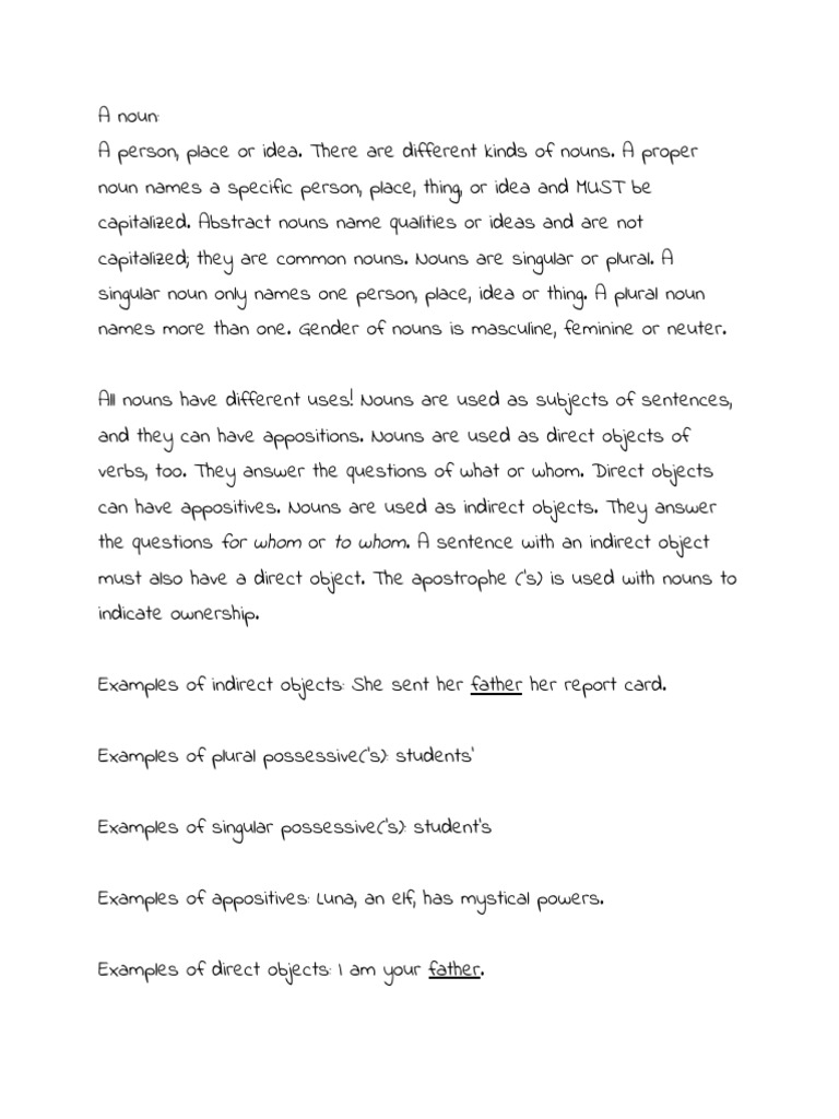 Understanding Nouns: Types and Uses | PDF