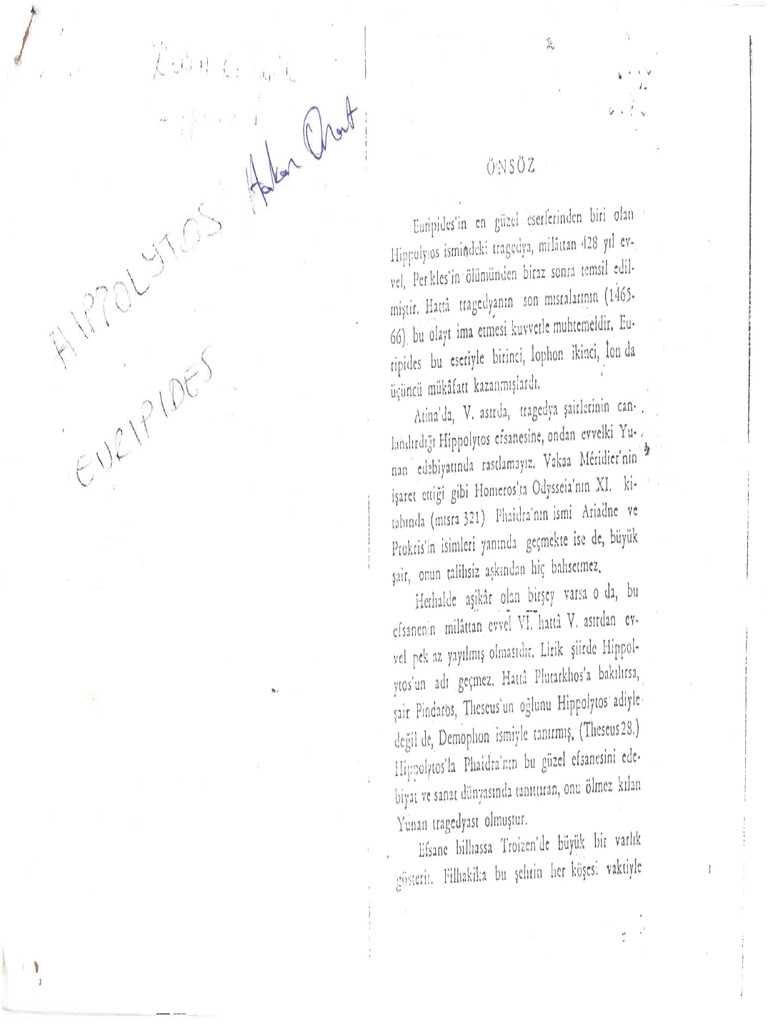Euripides - Hippolytos | PDF