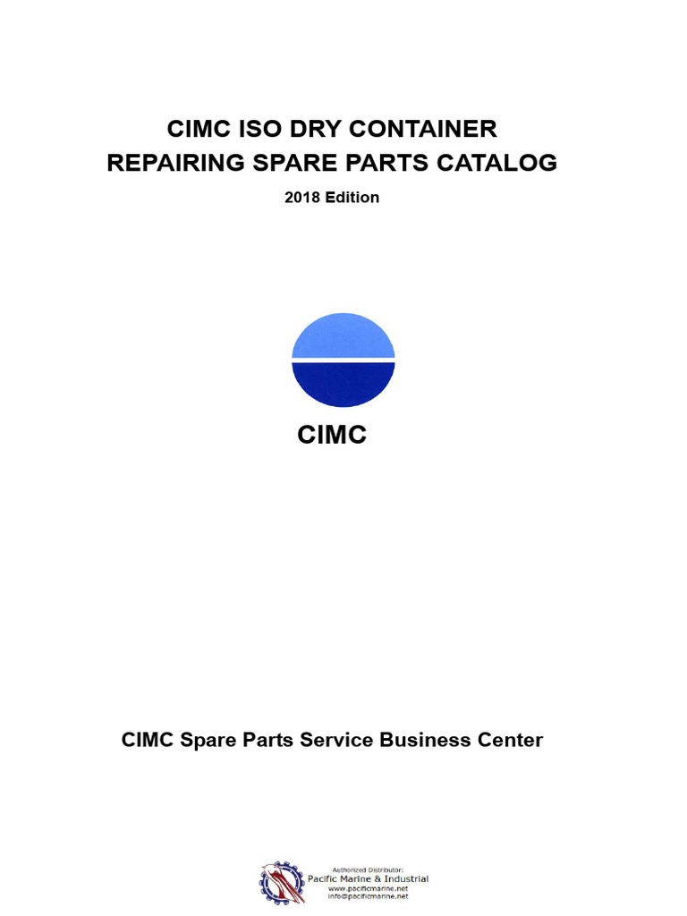Cimc-Dry - Container-Parts-Catalogue | PDF | Door