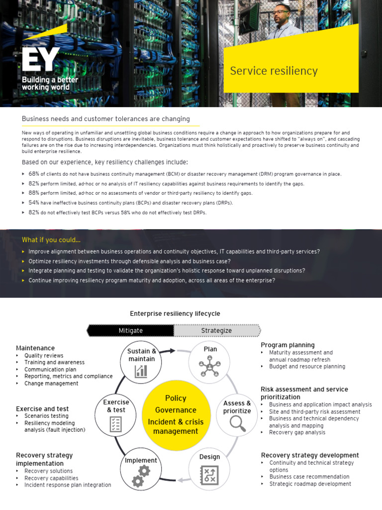 Ey Service Resiliency Service Overview | PDF | Business