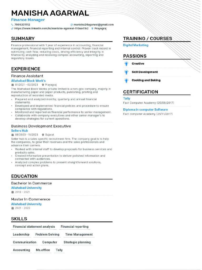 Resume Latest | PDF