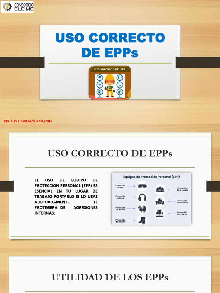 14.2 USO CORRECTO DE EPPs | PDF | Bienestar