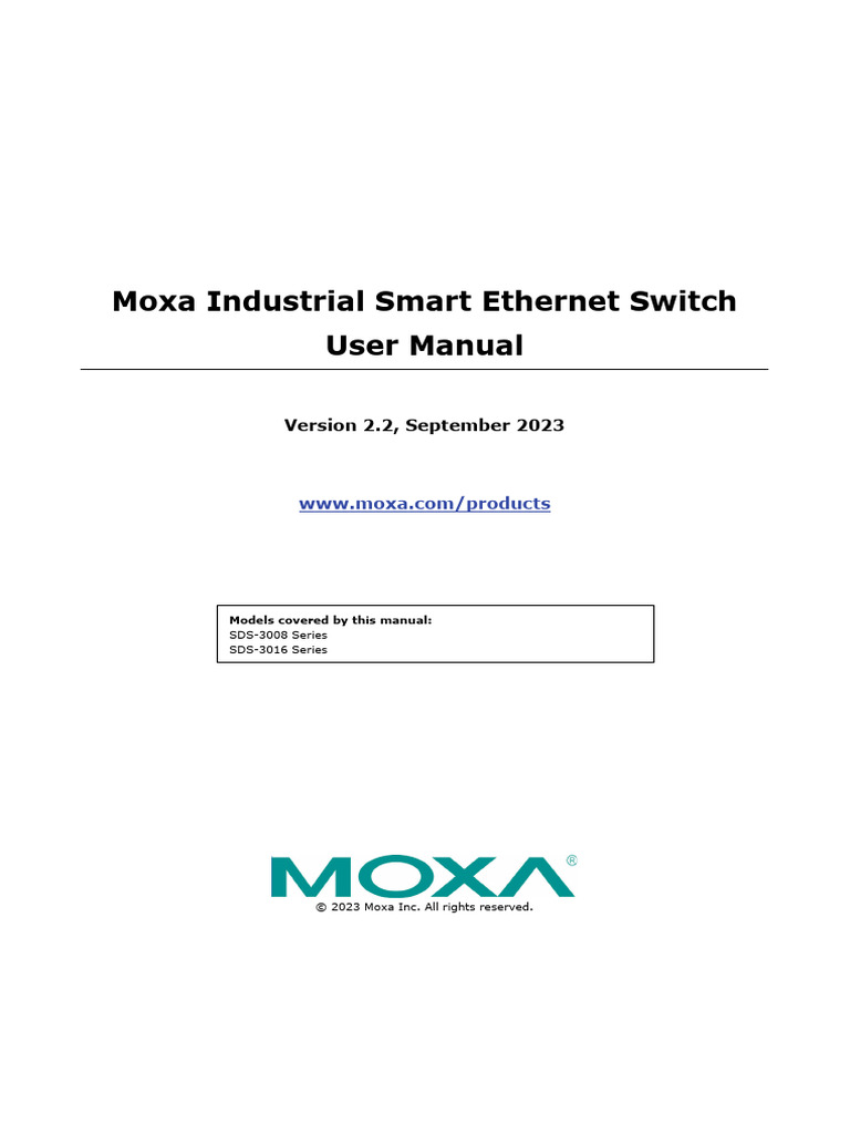 moxa-industrial-smart-ethernet-switch-manual-v2_2 | PDF | Backup | Port (Computer Networking)
