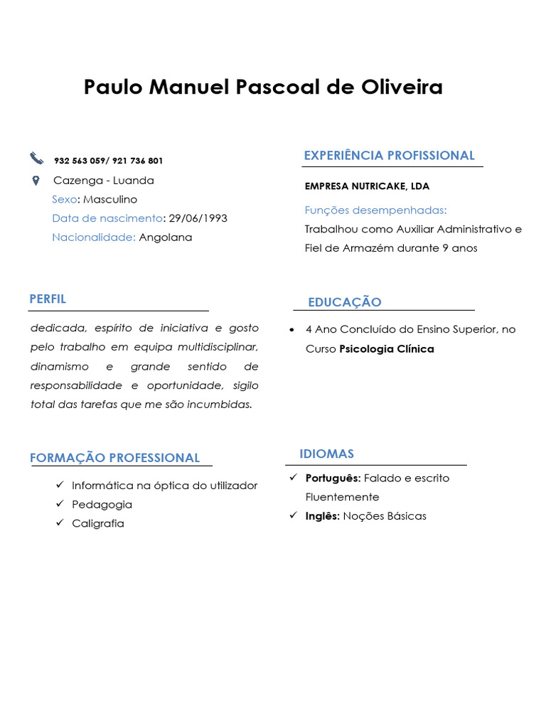 CV Paulo 1 1 | PDF