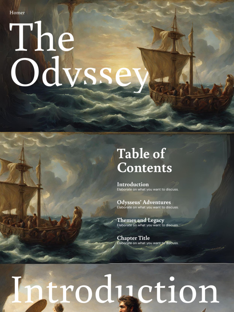 The Odyssey: Themes and Adventures | PDF | Odysseus | Odyssey