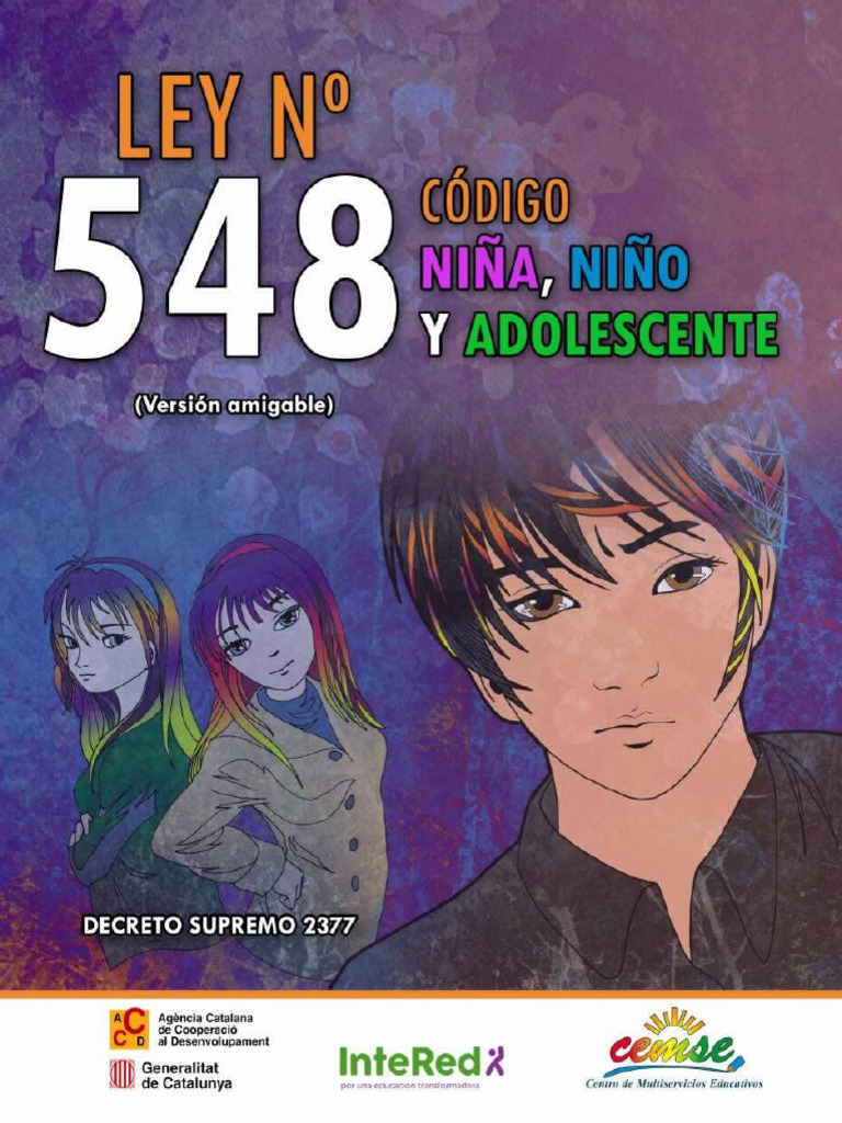 Ley N° 548: Derechos de Niños y Adolescentes | PDF | Adopción | Violencia