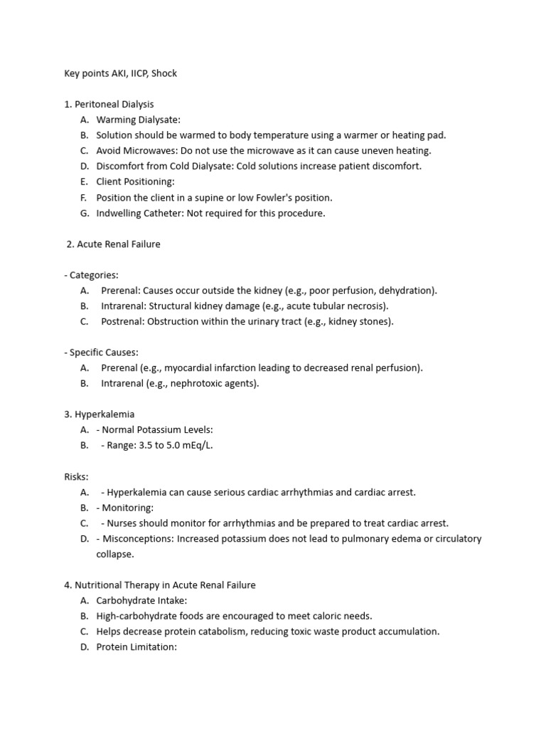 Key Points for LME | PDF | Shock (Circulatory) | Edema