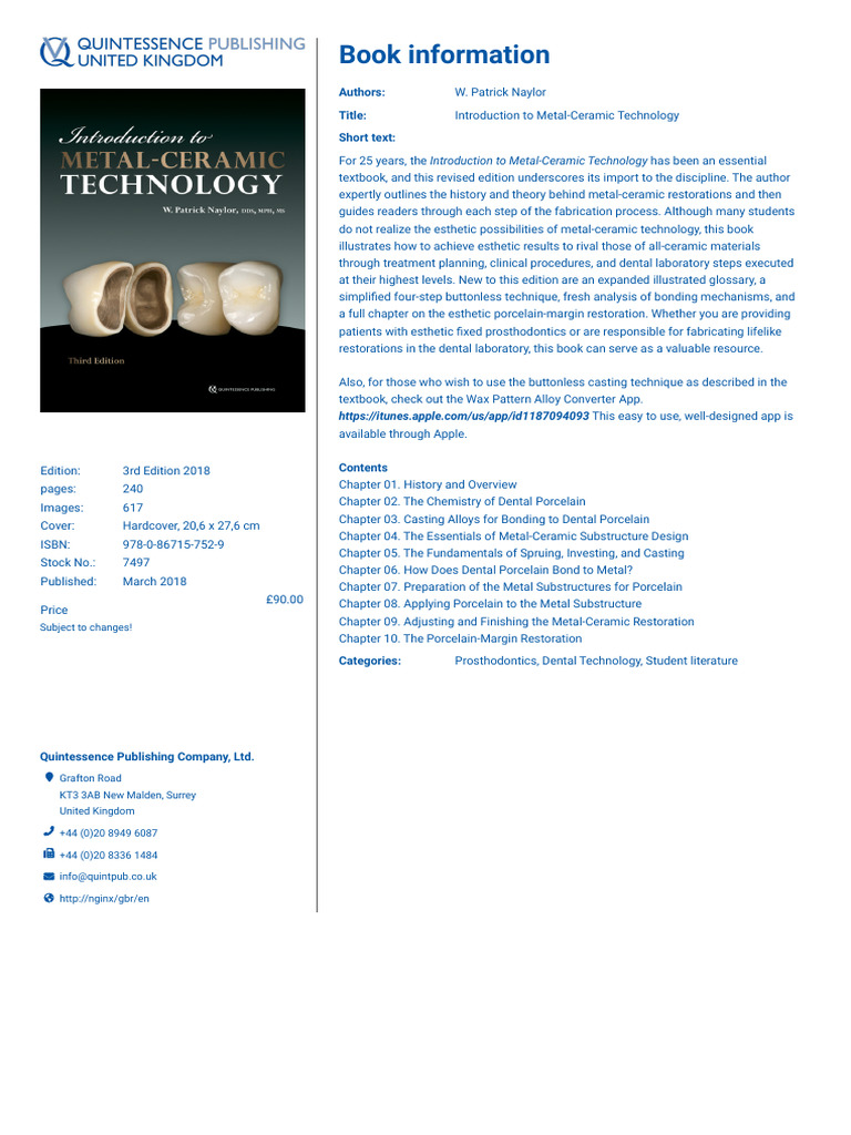 Quintessence Product Download 815557 | PDF | Books