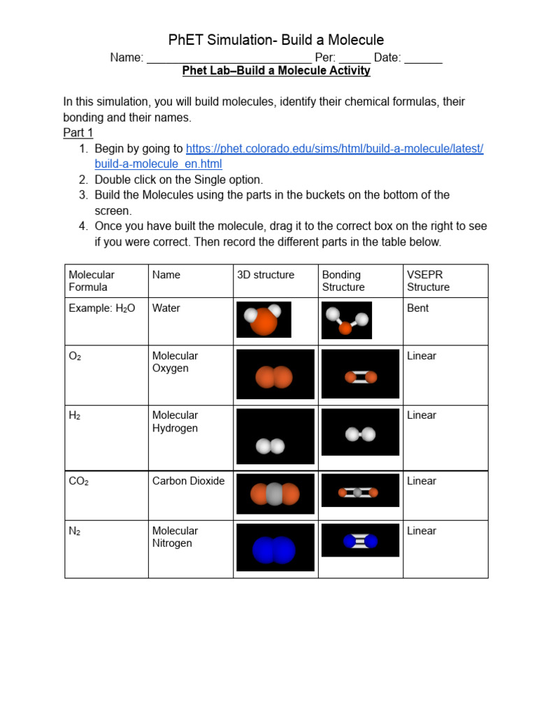 Build a Molecule Simulation Guide | PDF | Computers
