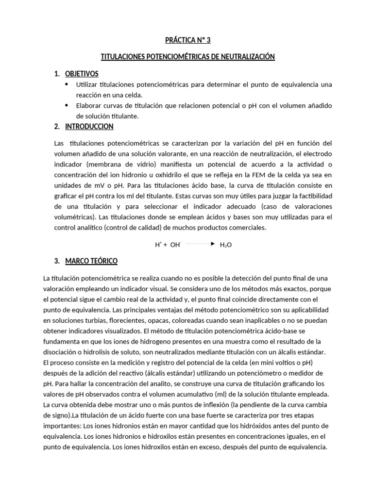 Práctica #3 Ai2 | PDF | Valoración | Química