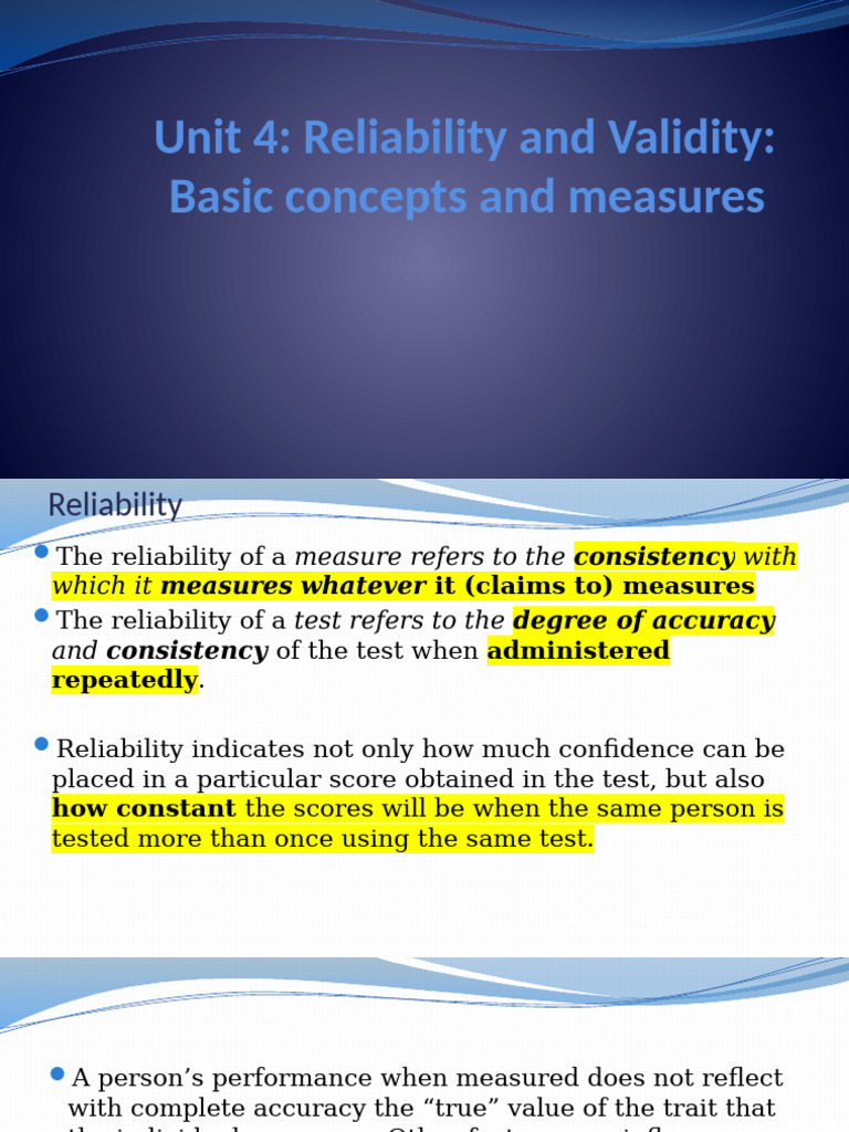 Validity and Reliability | PDF | Validity (Statistics) | Quantitative Research
