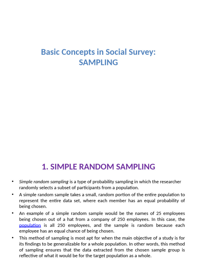 Lecture 8-Sampling Techniques | PDF | Sampling (Statistics) | Stratified Sampling