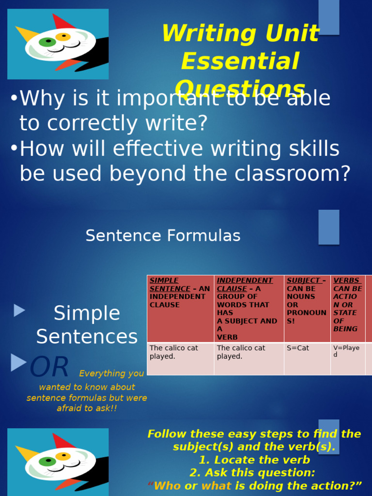 Understanding Sentence Formulas | PDF | Language Mechanics | Semantic Units