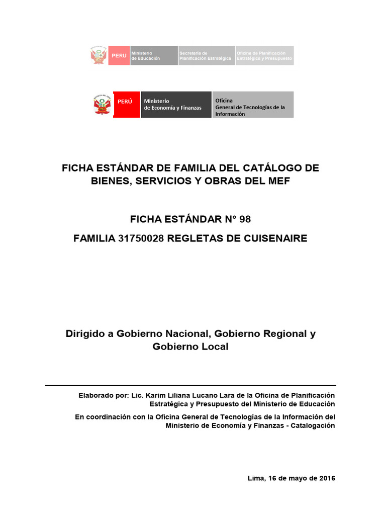 Regletas Cuisenaire: Guía MEF | PDF | Madera | El plastico