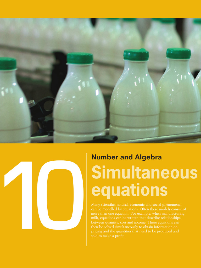 Solving Simultaneous Equations Guide | PDF | Equations | Algebra