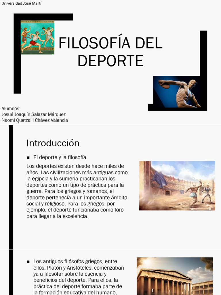 Filosofía Del Deporte | PDF | Deportes | Antigua Grecia